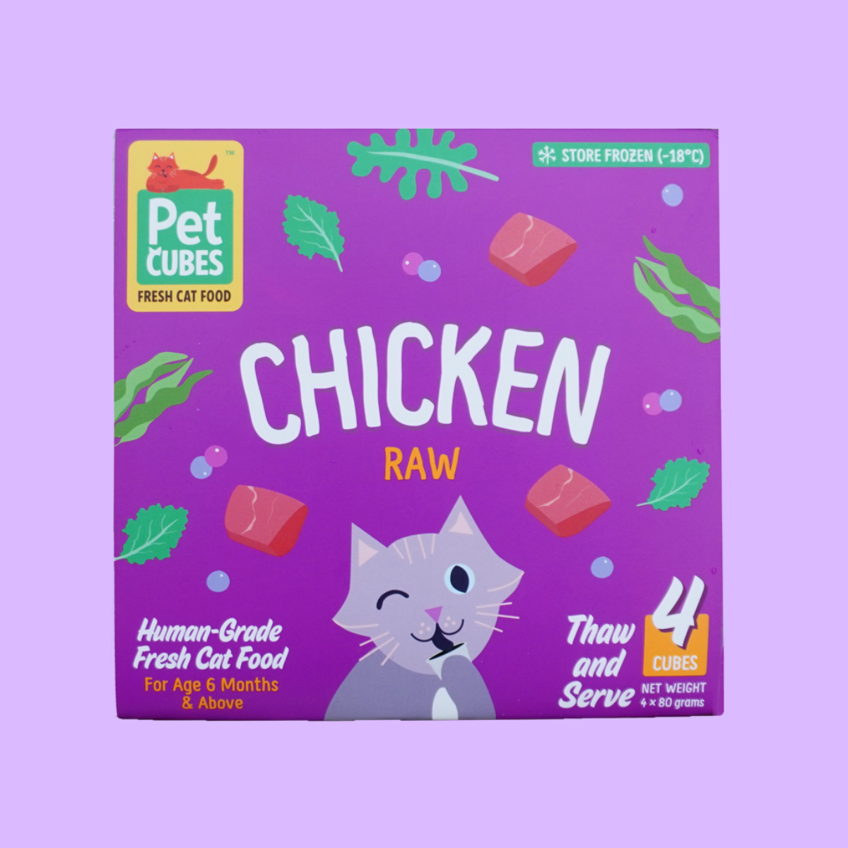 Premium Raw Chicken Cat Food PetCubes Premium Raw Chicken Cat Food PetCubes